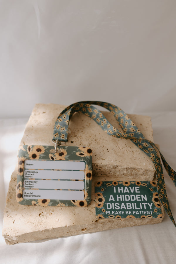 Disability Sunflower Lanyard – The Endo Essentials
