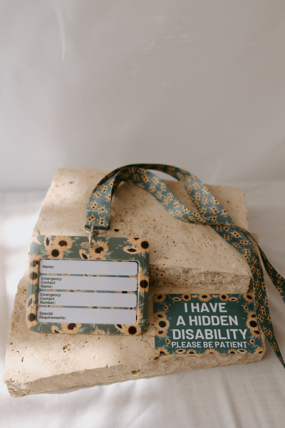 Disability Sunflower Lanyard – The Endo Essentials